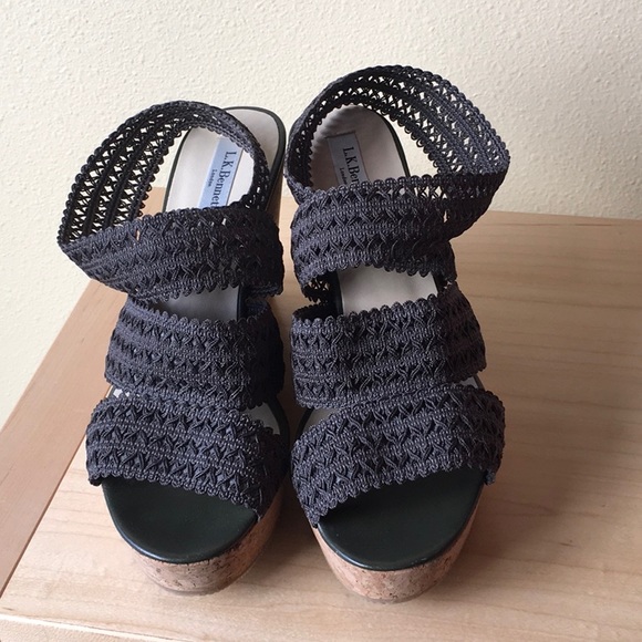 LK Bennett | Shoes | Lk Bennett Cork Wedges Army Green | Poshmark